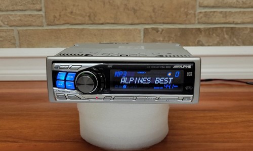 RARE ALPINE CDA-9851 CD MP3 PLAYER with BLUETOOTH ADAPTER and REMOTE ...