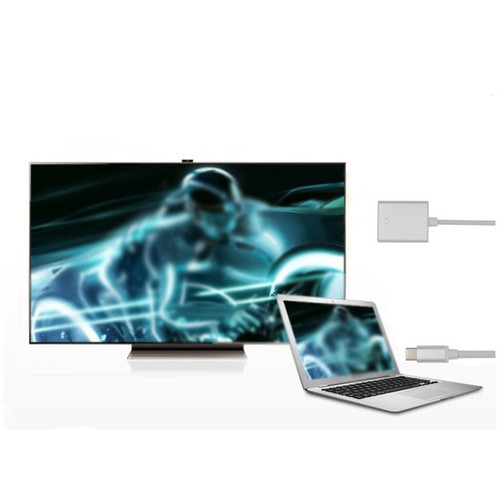 Type-C Male to VGA Female Full 1080P USB 3.1 Adapter Cable for TV ...