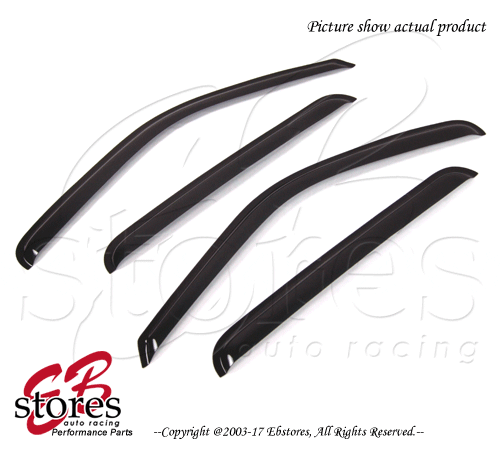 For Ford Excursion 2000-2002 Outside-Mounted Deep Black JDM Window ...