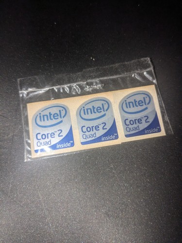 5 x NEW Intel Core 2 Quad stickers | eBay