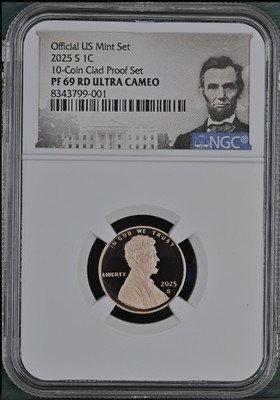 2025 S Lincoln Penny Cent 1C NGC PF69 RD Ultra Cameo Red Cent ...