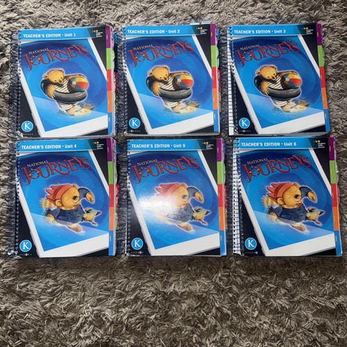 Houghton Mifflin Journeys Grade K Teacher’s Edition Set Units 1-6 2017 ...