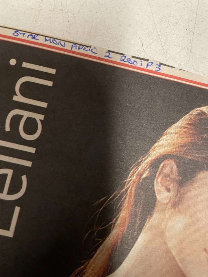 COLLECTABLE VINTAGE NEWSPAPER THE SUN APRIL 2 2001 LEILANI DOWDING ...