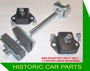 GEARBOX MOUNTING KIT for MGB Roadster 3 SYNCHRO G/BOX MODELS - 1962-67 ...