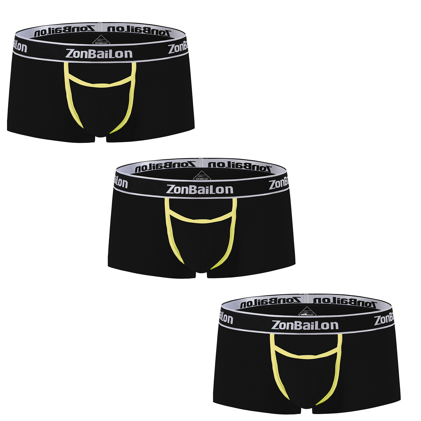 ZONBAILON Men's Bamboo Fiber Boxer Briefs Soft Breathable and ...