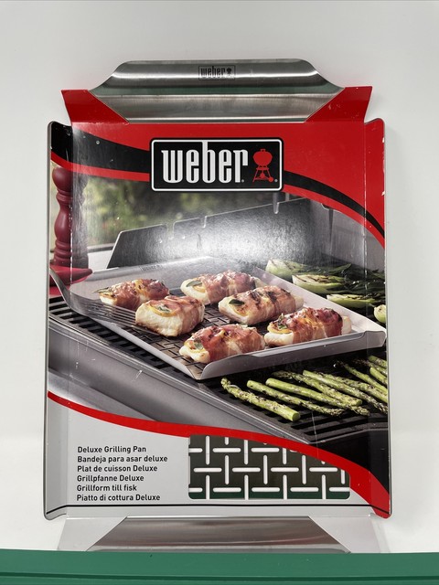 Weber Style 6435 Stainless Steel Grill Pan Slitted Durable for sale ...