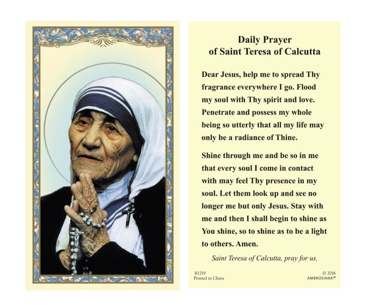 Patron Saint Of Mother Teresa