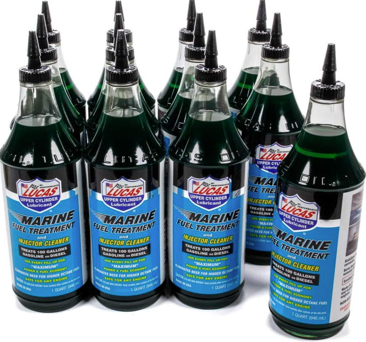 Lucas Oil 10981 Marine Fuel Treatment and Injector Cleaner 1 Quart Case ...