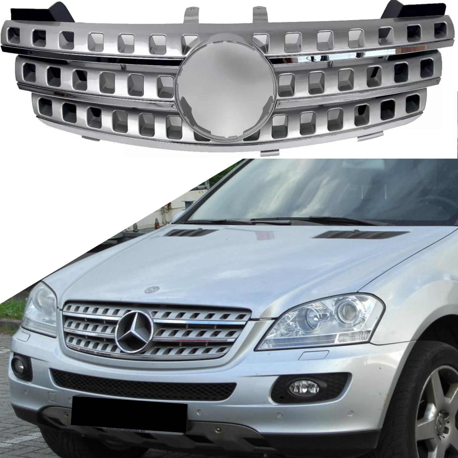 For Mercedes M-Class Front Radiator Grille 2005 - 2008 W164 ML320 280 ...