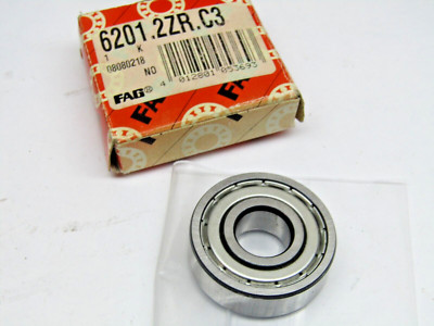 FAG 6201-2ZR C3 12mmX 32mmX 10mm Metal Shielded Bearing | eBay