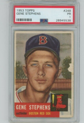 GENE STEPHENS PSA 1.5 Fair 1953 Topps Baseball #248 Boston Red Sox | eBay
