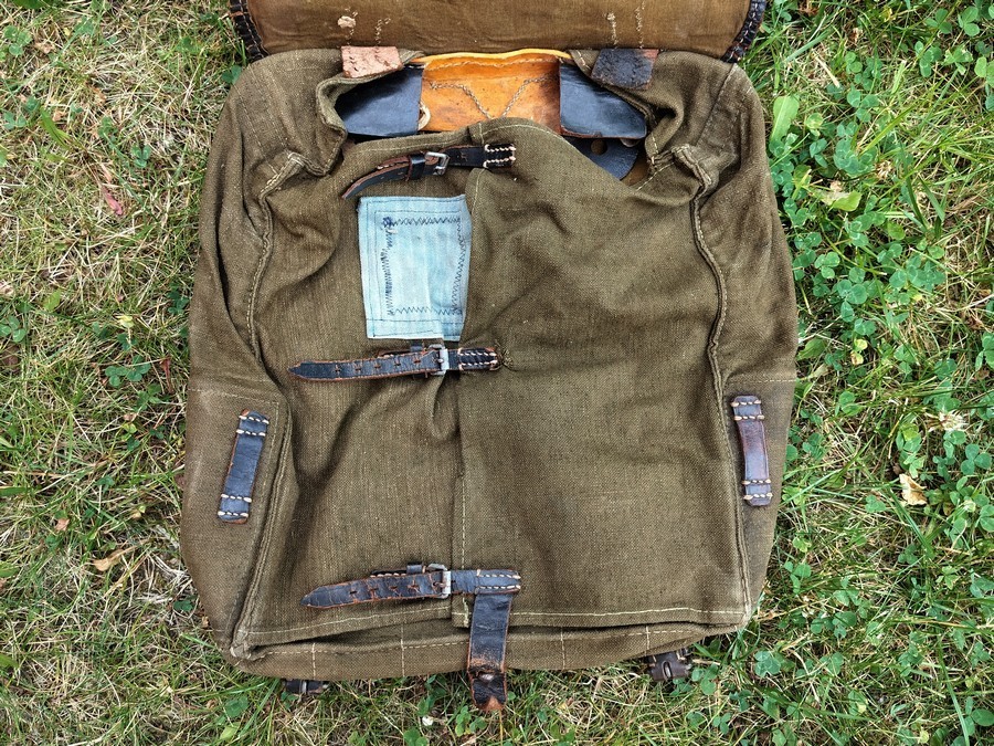 Complete German WW2 M39 "Pony fur" backpack Wehrmacht Tornister Jean ...