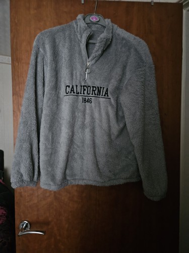 Womens Fluffy Hoodie Half Zip | eBay UK