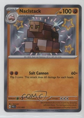 Shiny Rare - Naclstack Pokemon Scarlet & Violet Paldean Fates #177 | eBay