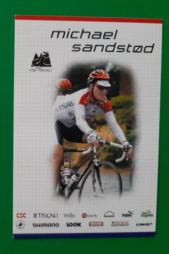CYCLISME carte cycliste MICHAEL SANDSTOD équipe CSC TISCALI 2002 | eBay
