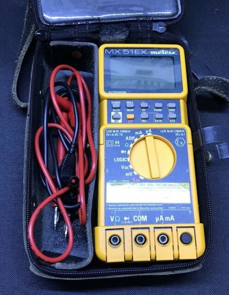 Metrix MX 51ex Intrinsically Safe Digital Multi Meter With Case & Leads ...