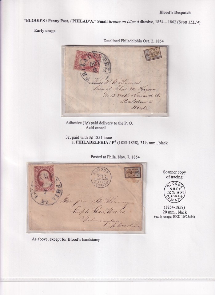 35 Blood Blood's Bloods Despatch Local Post covers & envelopes + more ...