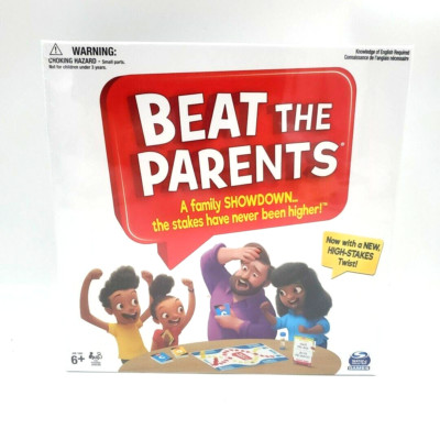 BEAT THE PARENTS Family Trivia Board Game ~ Kids VS. Parents 2-6 ...