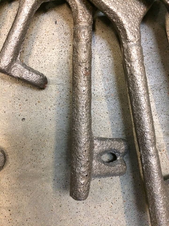 5 Large Jailhouse Keys Jailer Keyring Skeleton jail key with ring, raw ...