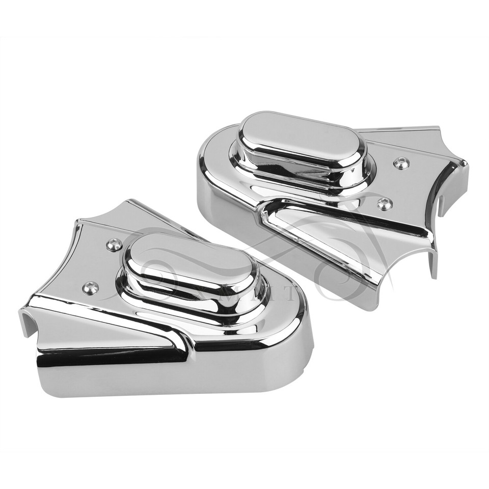2X Chrome Phantom Axle Covers for Harley Softail Springer FXSTS 1988 ...