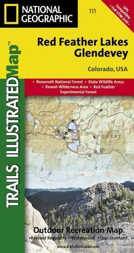Red Feather Lakes, Glendevey Map (National Geographic Trails ...
