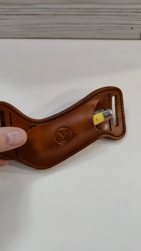 Custom Handmade Horizontal Knife Leather Sheath Your Initials FREE Left ...