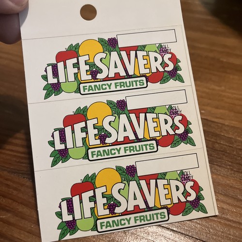 VTG Life Savers Fancy Fruits Countertop Store Decals Stickers Unused | eBay