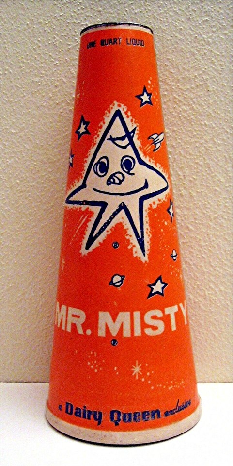 Dairy Queen Mr Misty Wax Carryout Sealright Kone Container & Lid Old ...