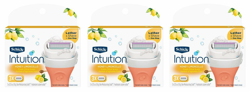 Schick Intuition Womens Razor Refill Blade Cartridges - Choose Scents ...
