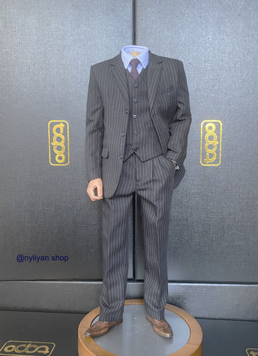 TOPO TP012 1/6 Wayne TDK Bell Stripe Suit Clothes Set 12''Male Figure ...