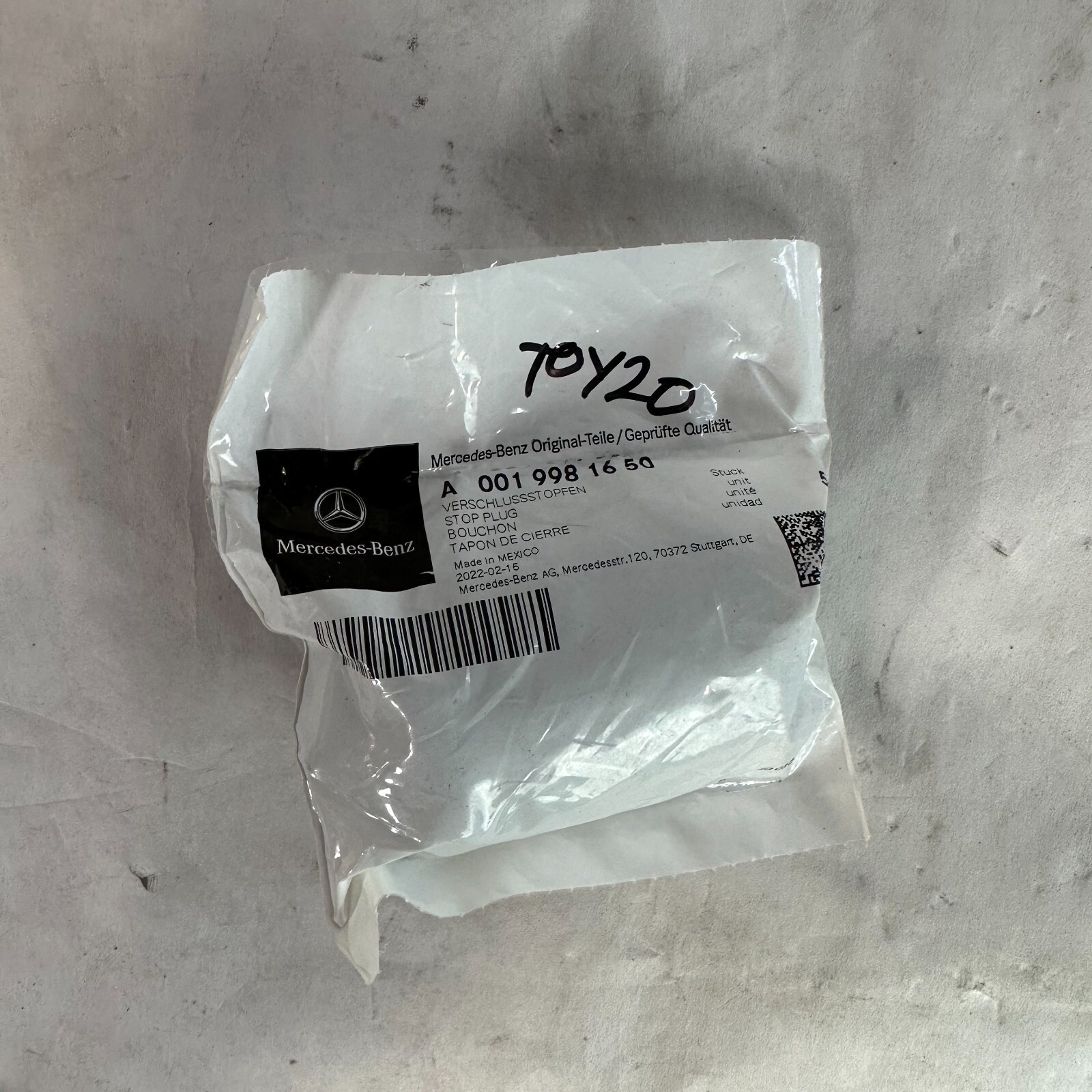 MERCEDES-BENZ ML W164 SIDE PANELLING SCUFF PLATE PLUG A0019981650 OEM ...