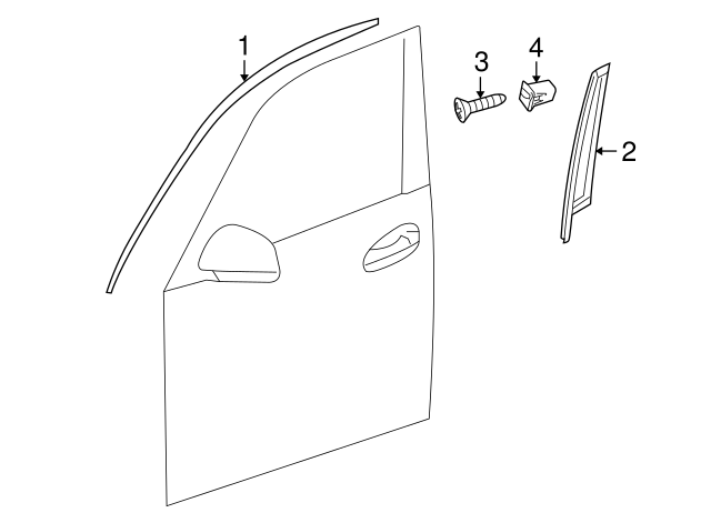 Genuine Mercedes-Benz Trim Strip 2537255501 / 253-725-55-01 OE for sale ...