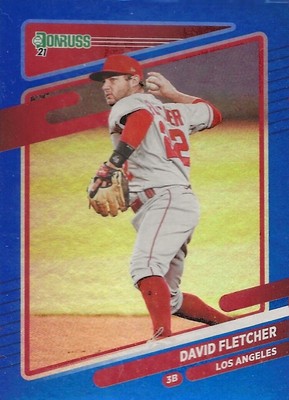 2021 Donruss Baseball Holo Blue David Fletcher #180 | eBay