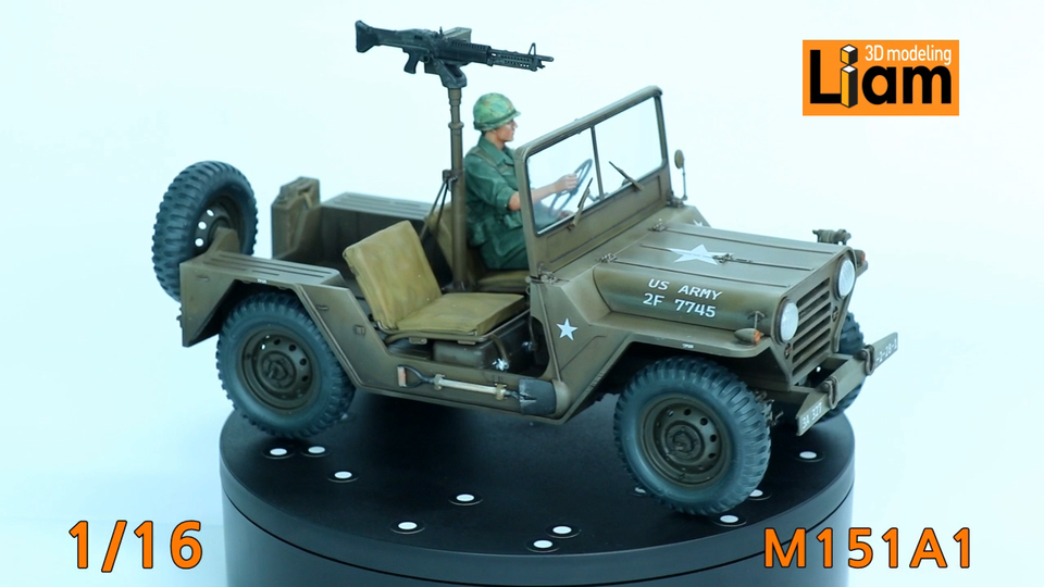 1/16 scale M151A1 Mutt US Military Vehicle model 3d printed kit | eBay