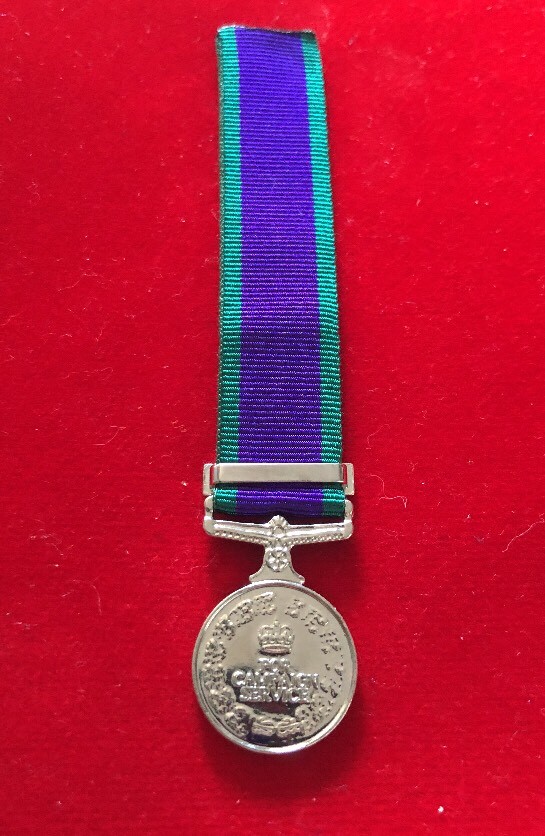 Miniature General Service Medal Northern Ireland Miniature GSM NI With ...