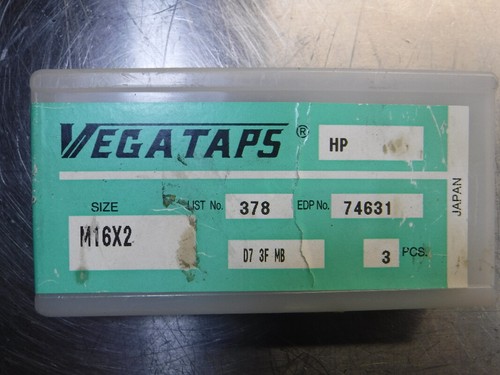VEGA HSS Taps HP M16x2 D7 3F MB QTY3 (LOC1068C) | eBay