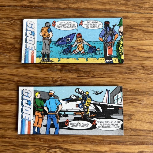 2 Magnets GI JOE Vintage Cobra Joke Magnet COMIC STRIP 1991 Inserts | eBay