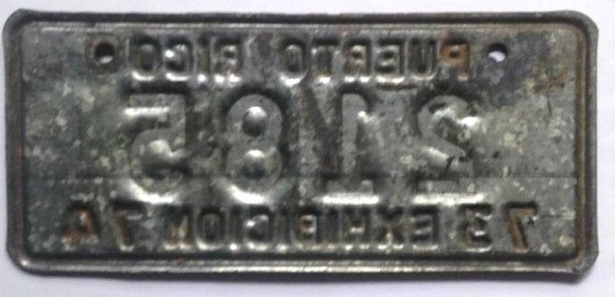 PUERTO RICO MOTORCYCLE CYCLE DEALER DEALERSHIP LICENSE PLATE TAG HARLEY ...