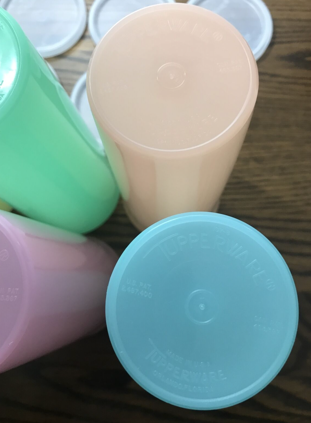 Tupperware Pastel 16 oz Tumblers Cups & Seals # 107 New Vintage Stock ...