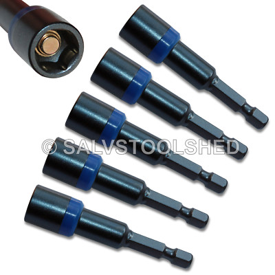 5pc Impact Magnetic Nut Setter 10mm Hex Nut Driver Screwdriver Socket ...