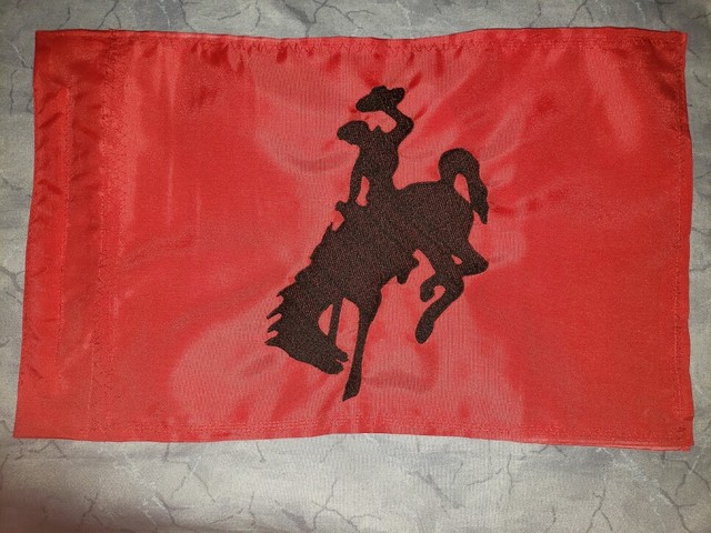 Custom WYOMING ATV FLAG Also great 4 Jeeps UTV Trike Bike. Fits on all ...
