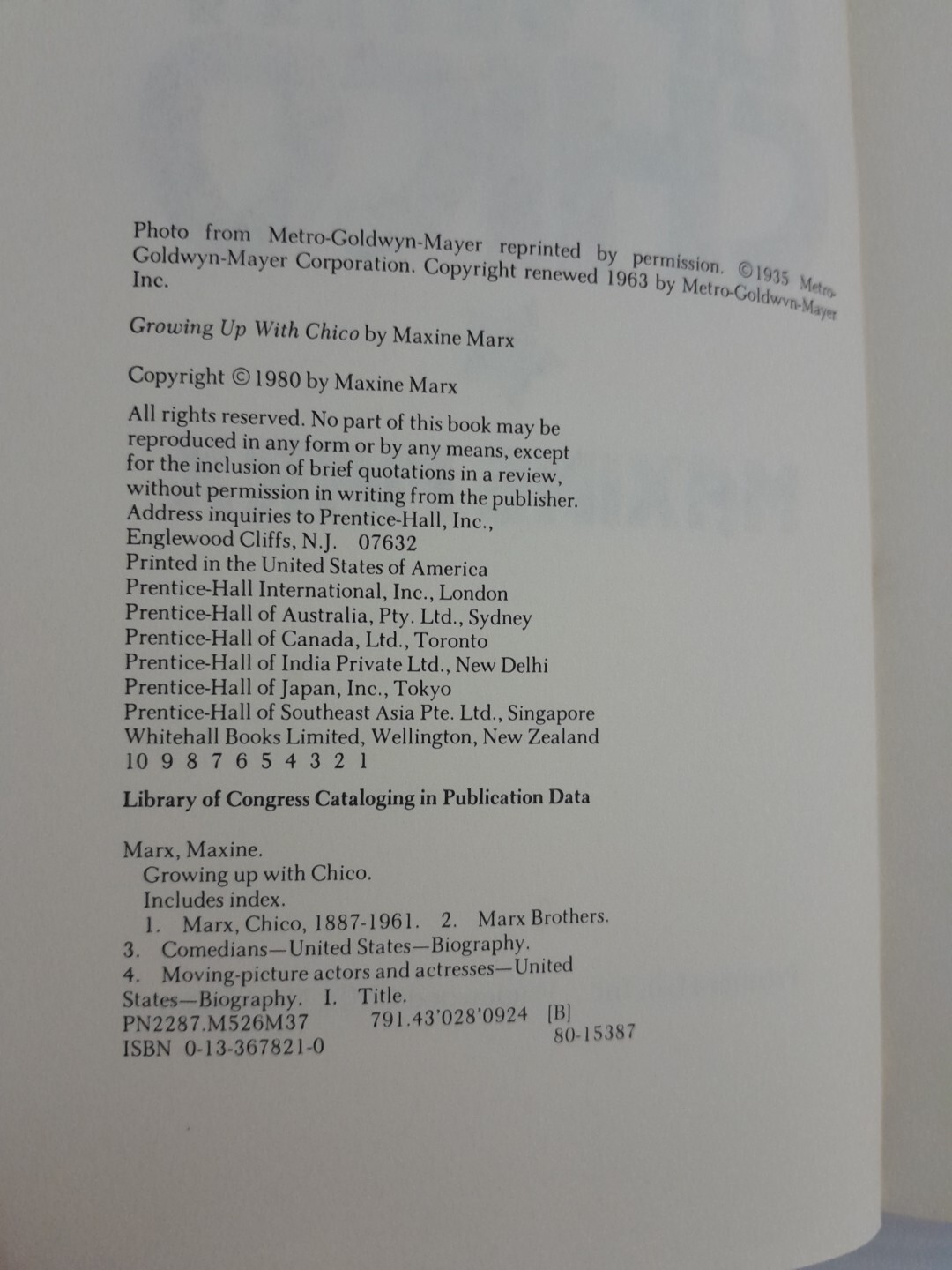 Growing Up With Chico, Maxine Marx. Hardcover 1980 | eBay