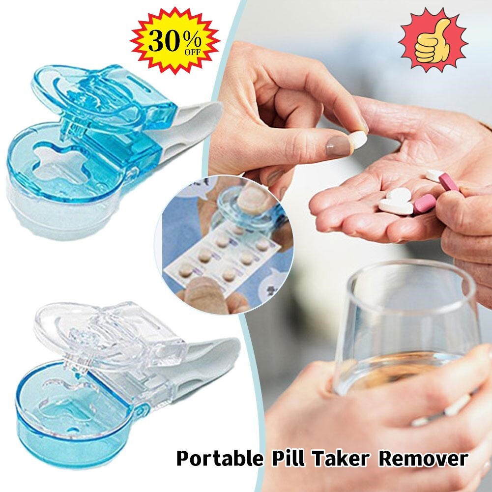 Portable Pill Taker Remover - Tablets Pill Blister Pack Opener ...