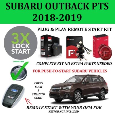 Remote Starter Kit for SUBARU OUTBACK 2018-2019 PUSH START Plug & Play ...