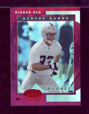 2001 Leaf Certified Mirror Red KEN-YON RAMBO RC 21/75 Raiders (DC14) | eBay