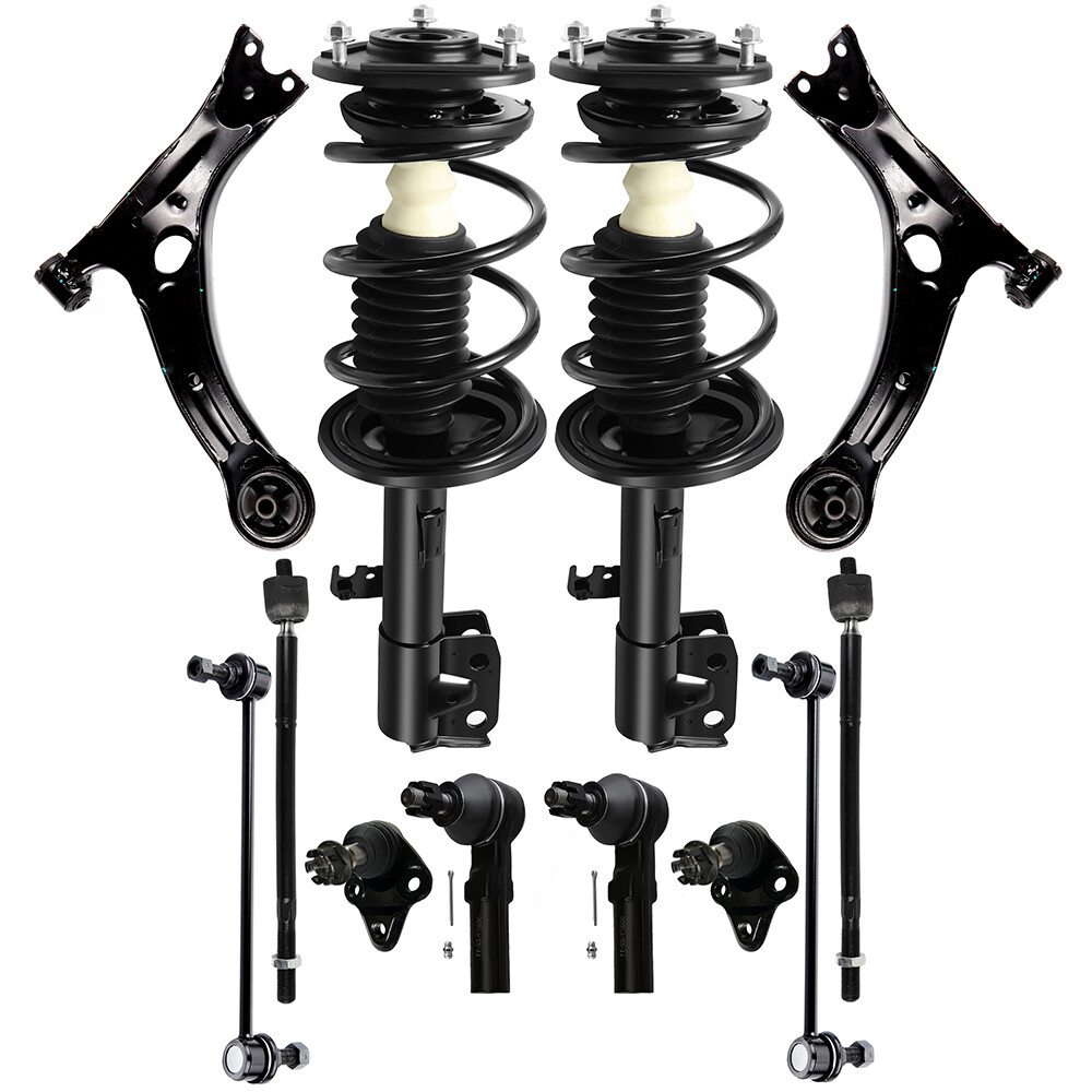 For 2009-13 Toyota For Corolla Front Struts w/ Springs Sway Bars ...