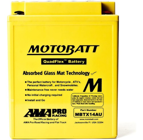 MBTX14AU BATTERIA MOTOBATT 16,5 Ah AGM KAWASAKI ZZR / ZX11 1100 1990 ...