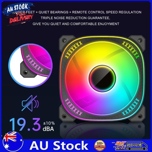 AU Addressable RGB Fan 6PIN 5V ARGB Fans 12cm for Desktop PC Case(Black ...