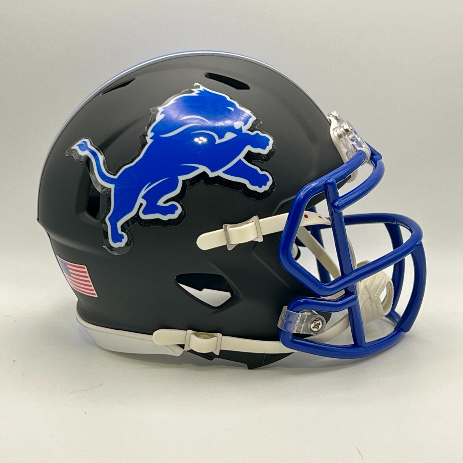 Matte Blue Football Helmet