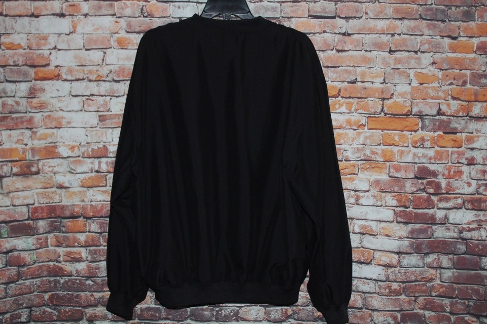 Alaska Embroidered Logo Men's Pullover Long Sleeve SZ L Black V Neck ...